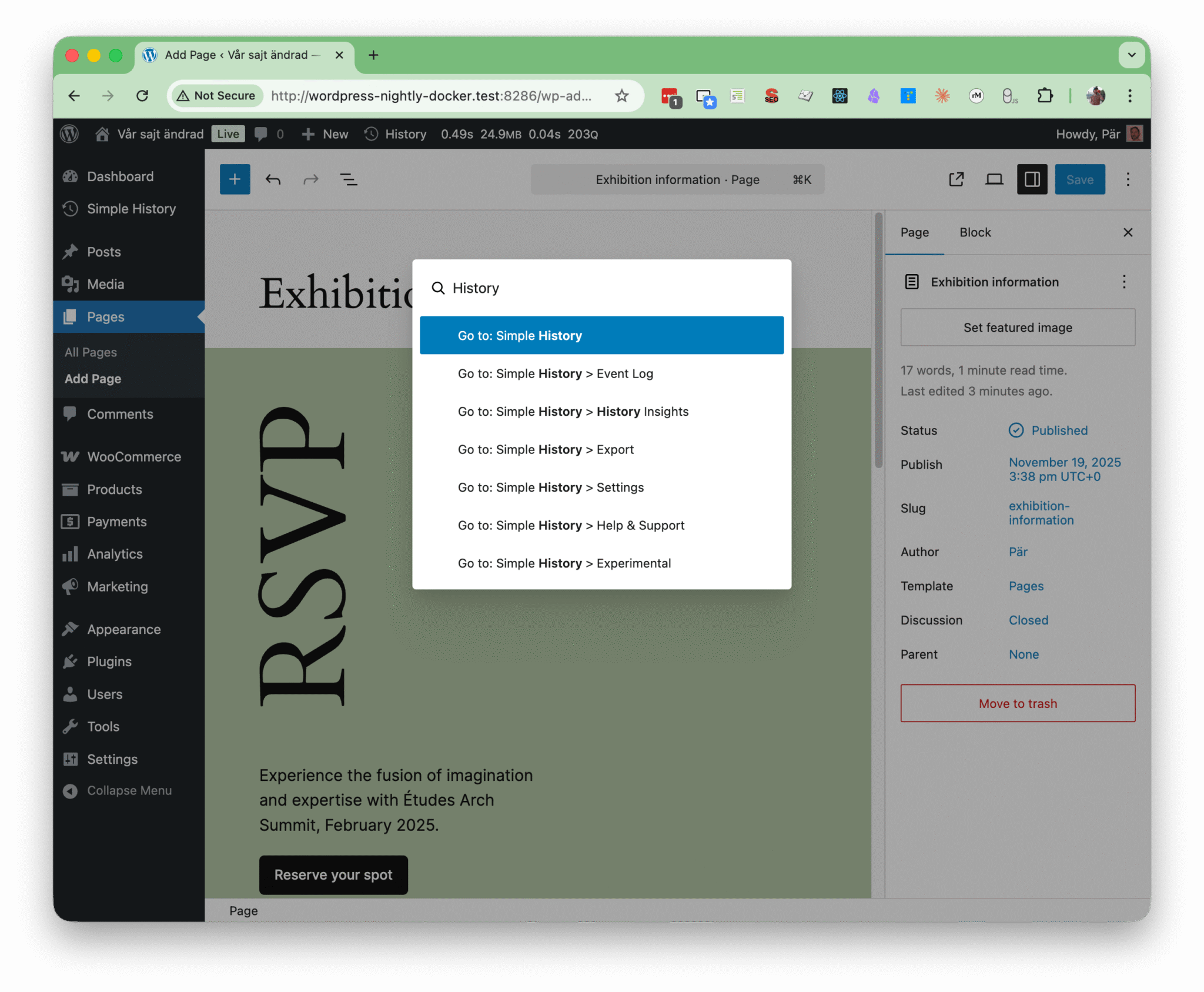 No More Hunting for Simple History: WordPress 6.9’s New Navigation ...